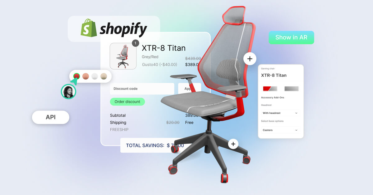 Vectary | How to add interactive 3D and AR products onto a Shopify website